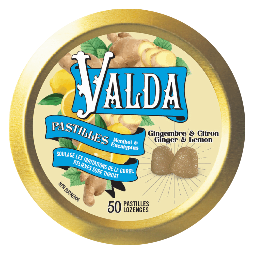 MENTHOL LOZENGES – GINGER & LEMON - Wampole